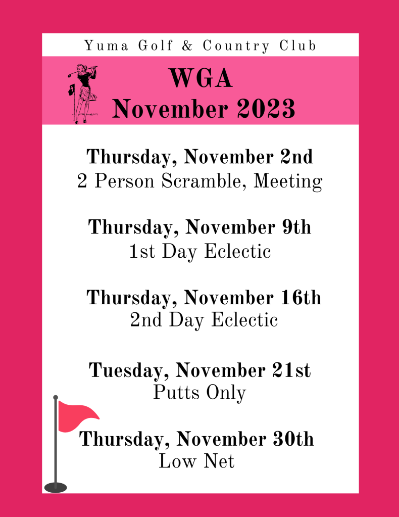 Women's Golf Association - Yuma Golf & Country Club