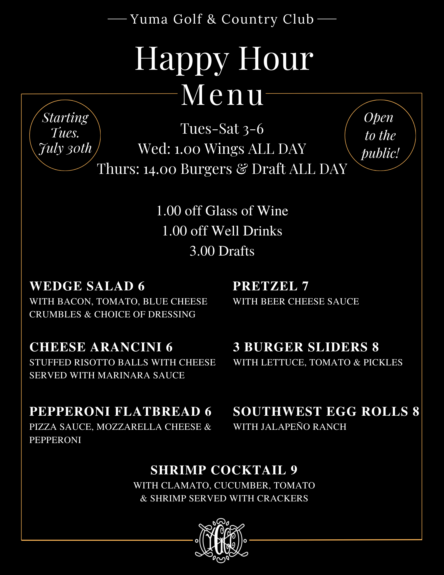 Bar and Restaurant - Yuma Golf & Country Club