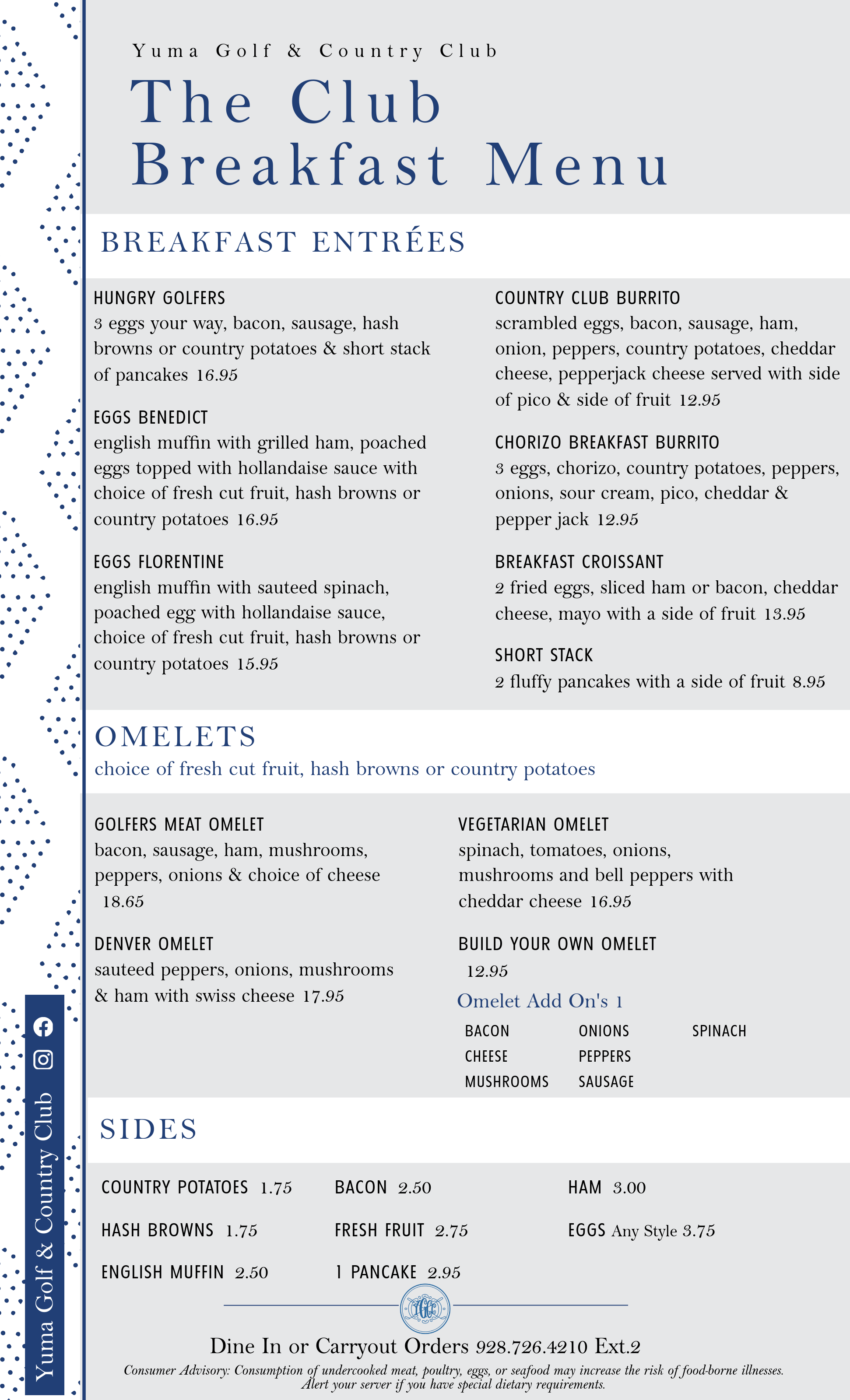 Bar and Restaurant - Yuma Golf & Country Club